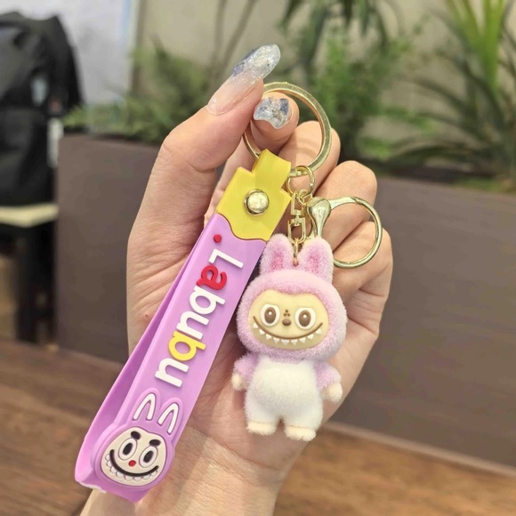 Labubu | Toys | Labubu Pink And Purple Keychain | Poshmark